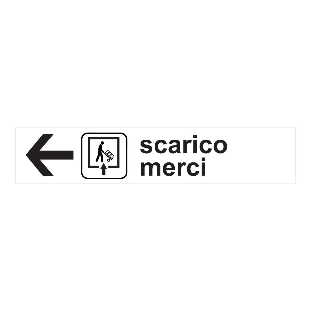 Cartello “Scarico merci” 3mm – Segnale per aree di carico e scarico
