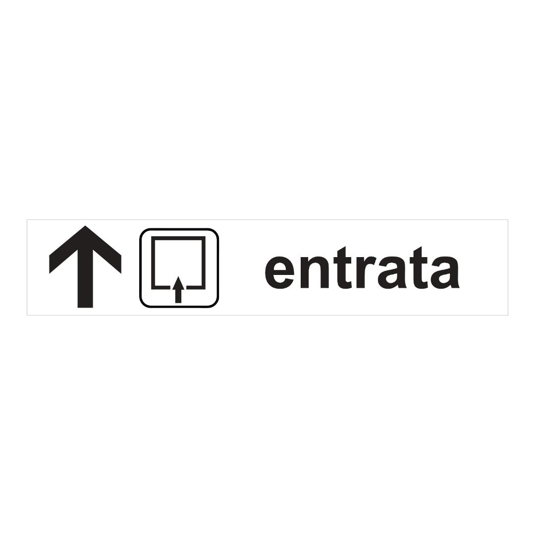 Cartello “Entrata” in alluminio 3 mm – Segnaletica per ingressi